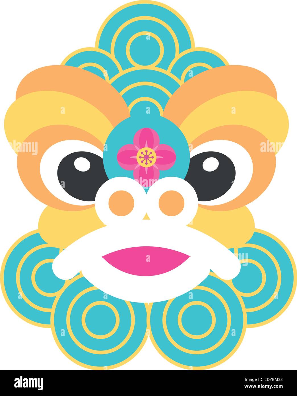 Chinese dragon cartoon design, China culture asia and oriental theme ...