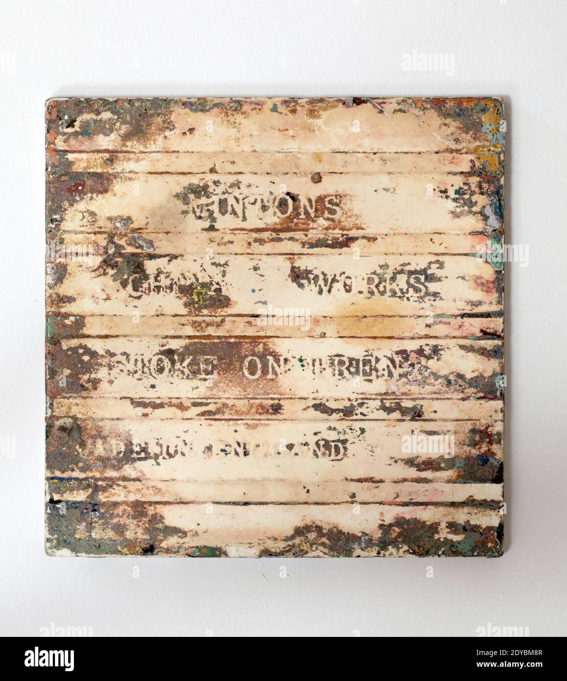 Back of a vintage Minton Tile Stock Photo - Alamy