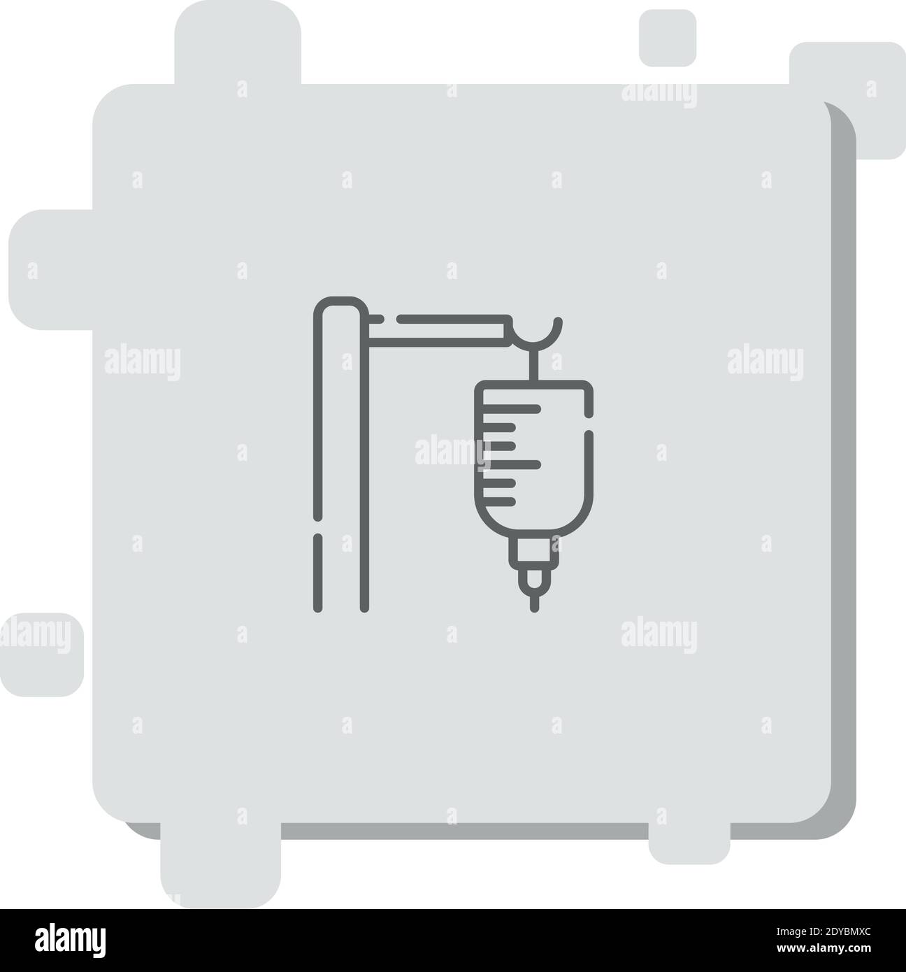 intravenous saline drip vector icon modern simple vector illustration Stock Vector Image & Art ...