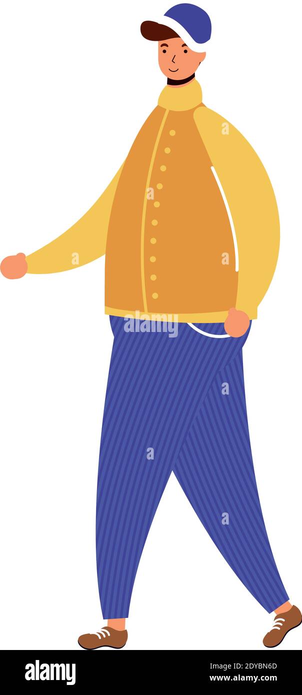 Cartoon man wearing clothes sport Stock Vector Images - Alamy