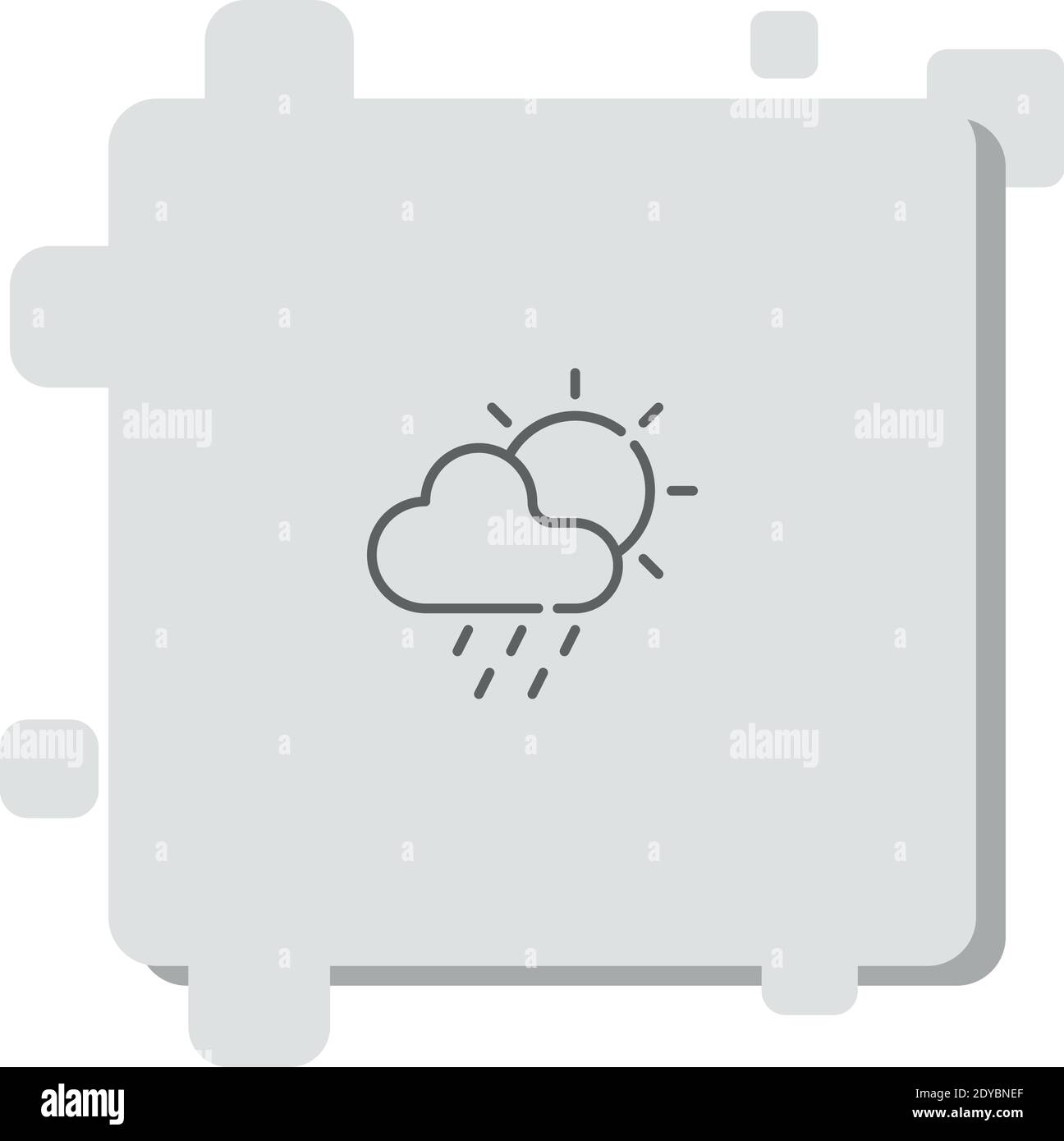 cloudy vector icon modern simple vector illustration Stock Vector Image ...