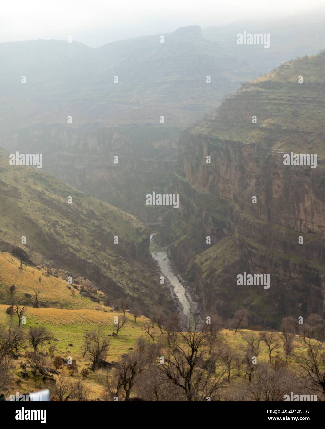 Kurdistan iraq Kharand river from mountain top Stock Photo - Alamy
