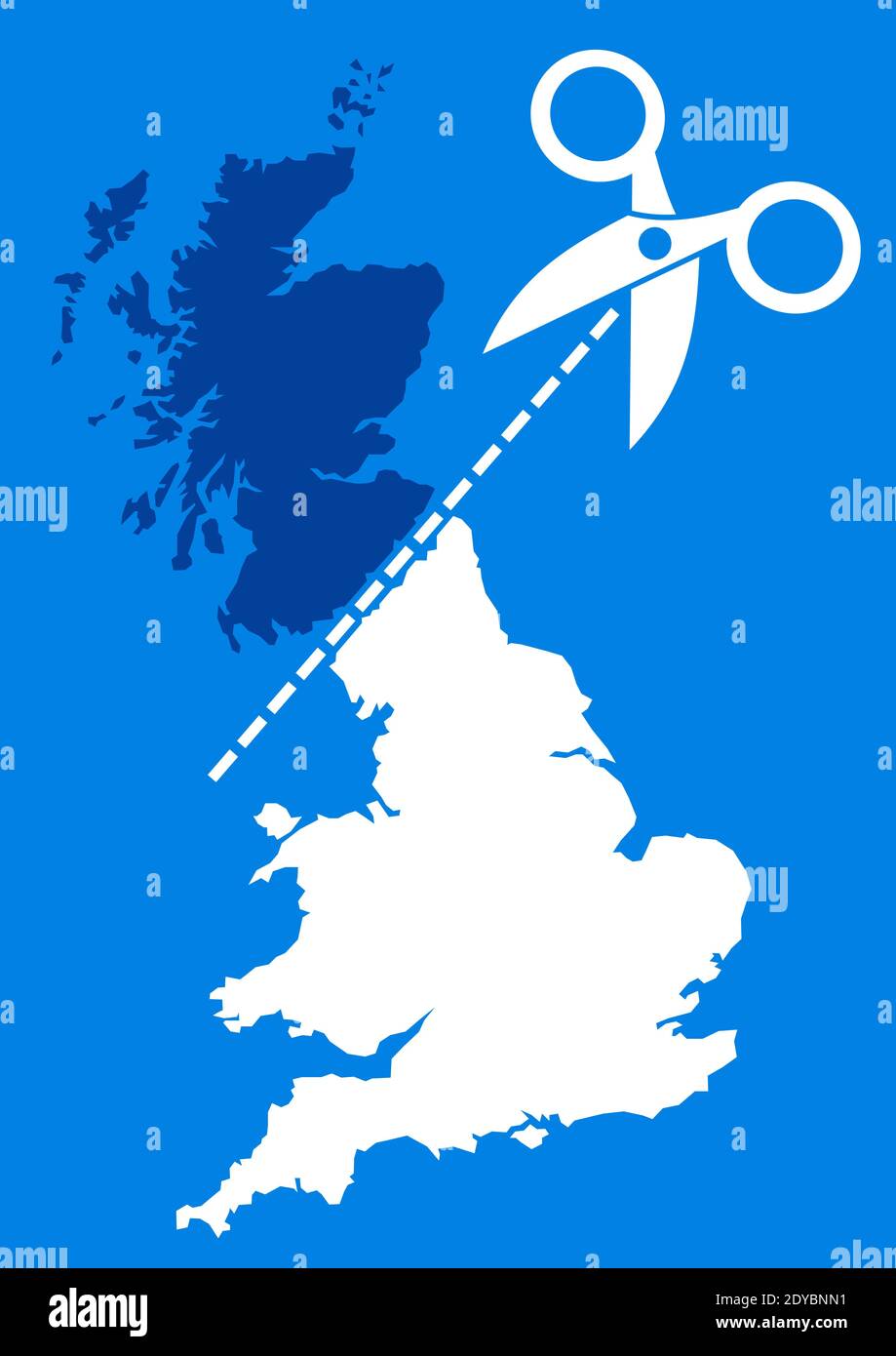 Independent scotland map hi-res stock photography and images - Alamy