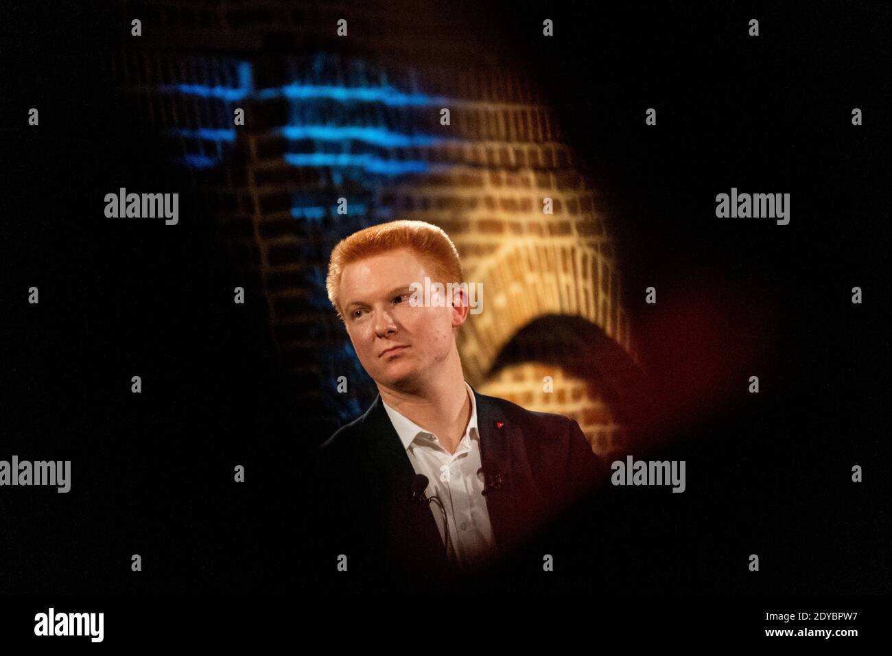 Meeting of Jean-Luc Melenchon and Adrien Quatennens, MP for France ...