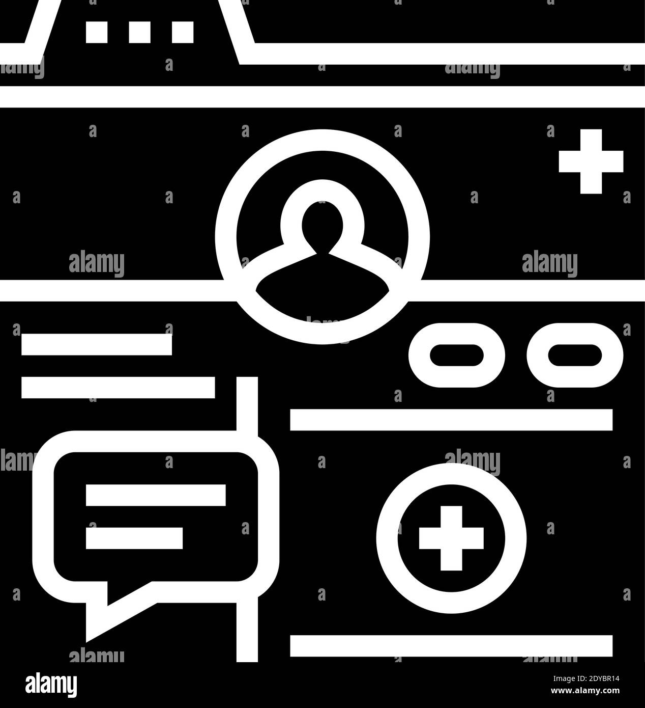 Registration social page icon Cut Out Stock Images & Pictures - Alamy