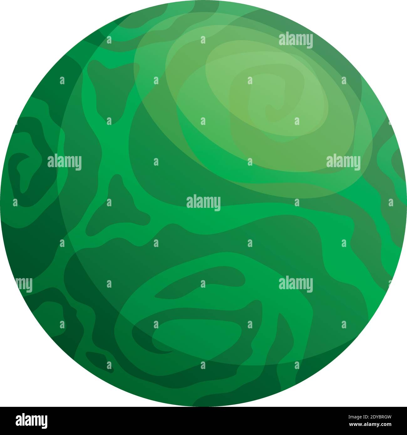 space planet green color isolated style icon vector illustration design ...