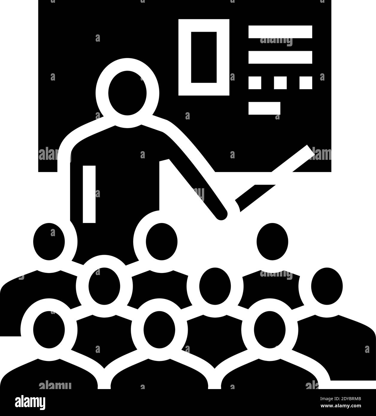 teacher educational lesson glyph icon vector illustration Stock Vector ...