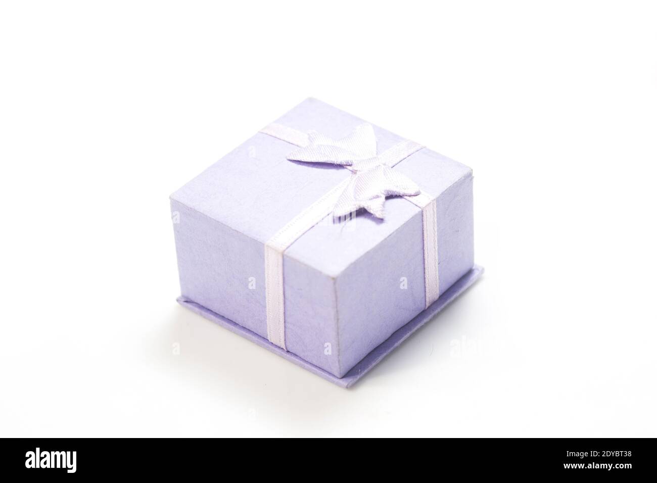 Blue open gift box isolated on white background Stock Photo - Alamy