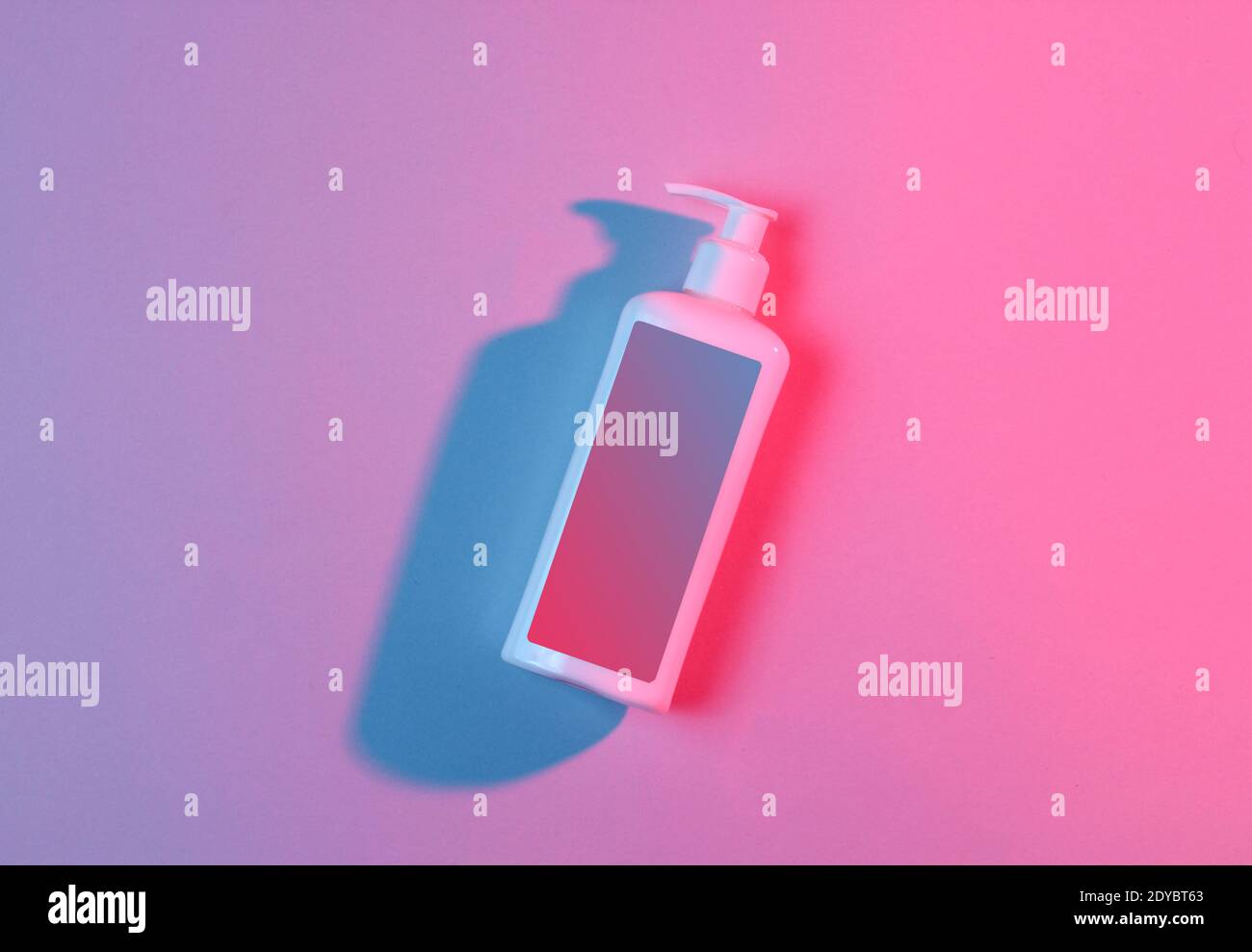 neon pink blue light. Retro style 80s, minimalism Stock Photo - Alamy