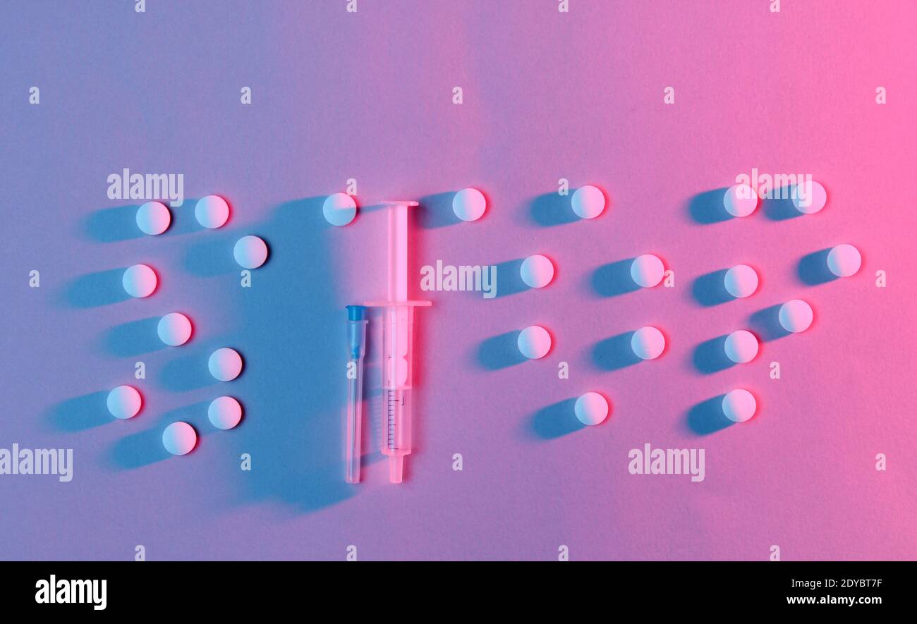 Stop the drugs. Lettering stop with pills. The concept of addiction ...