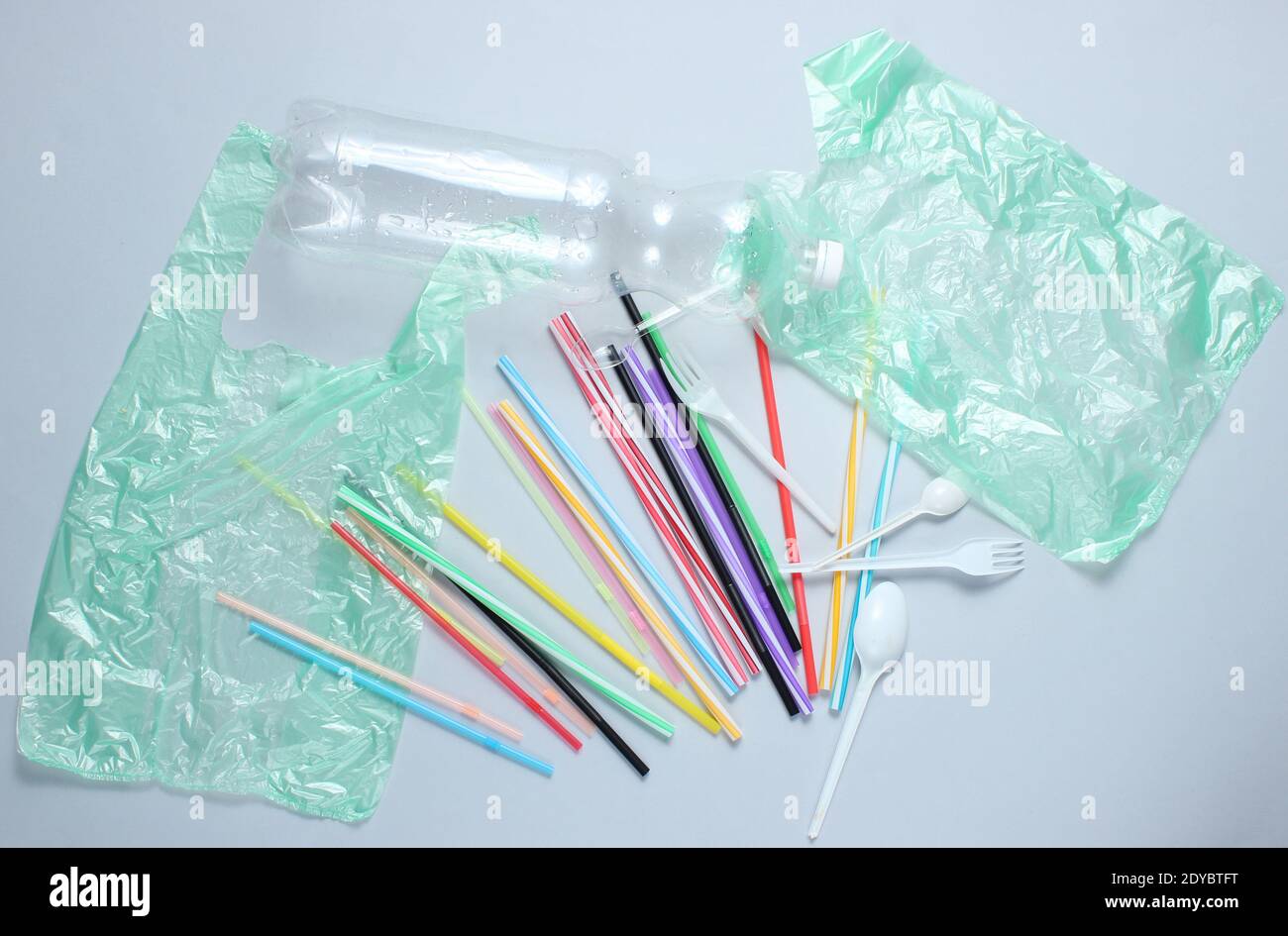 The concept of pollution plastic and polyethylene environment ...