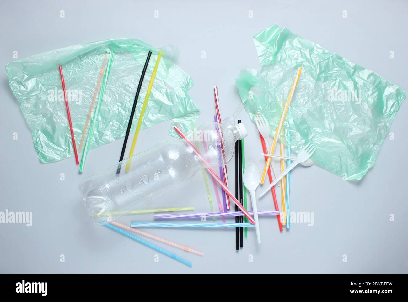 The concept of pollution plastic and polyethylene environment ...