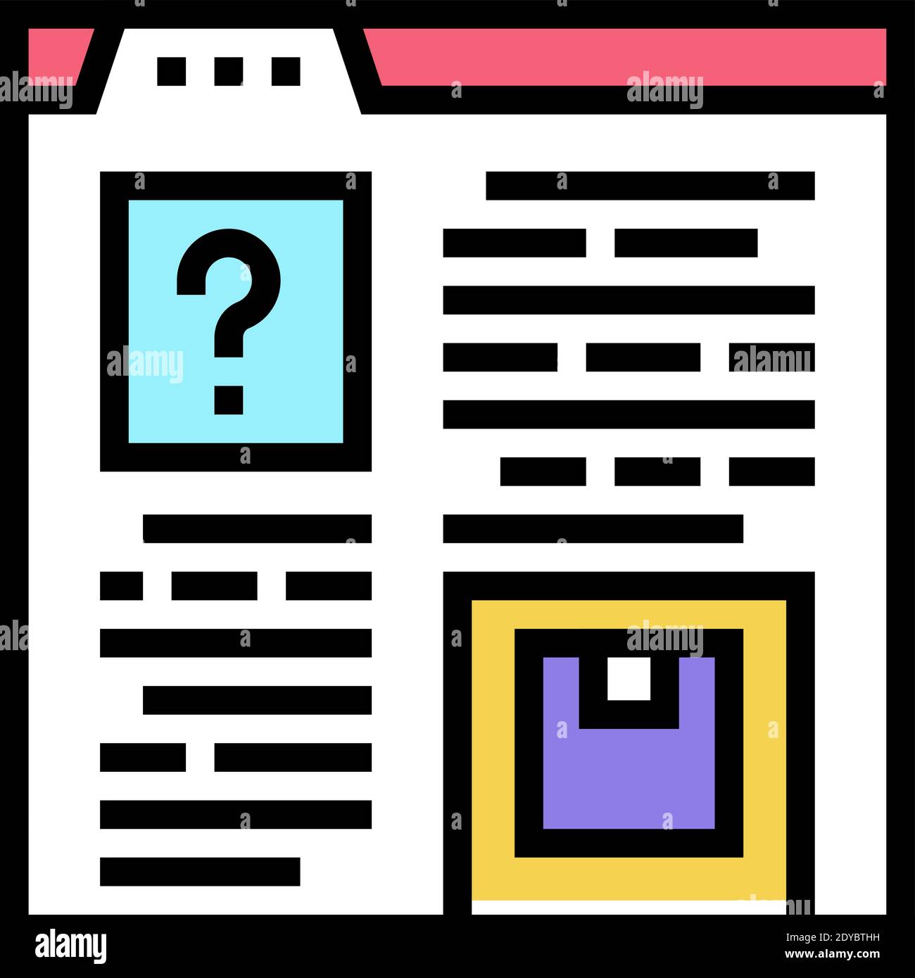 product characteristics and review color icon vector illustration Stock ...