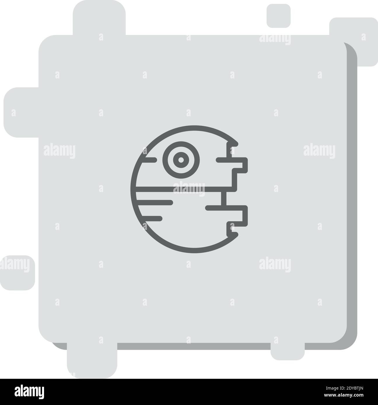 death star vector icon modern simple vector illustration Stock Vector ...