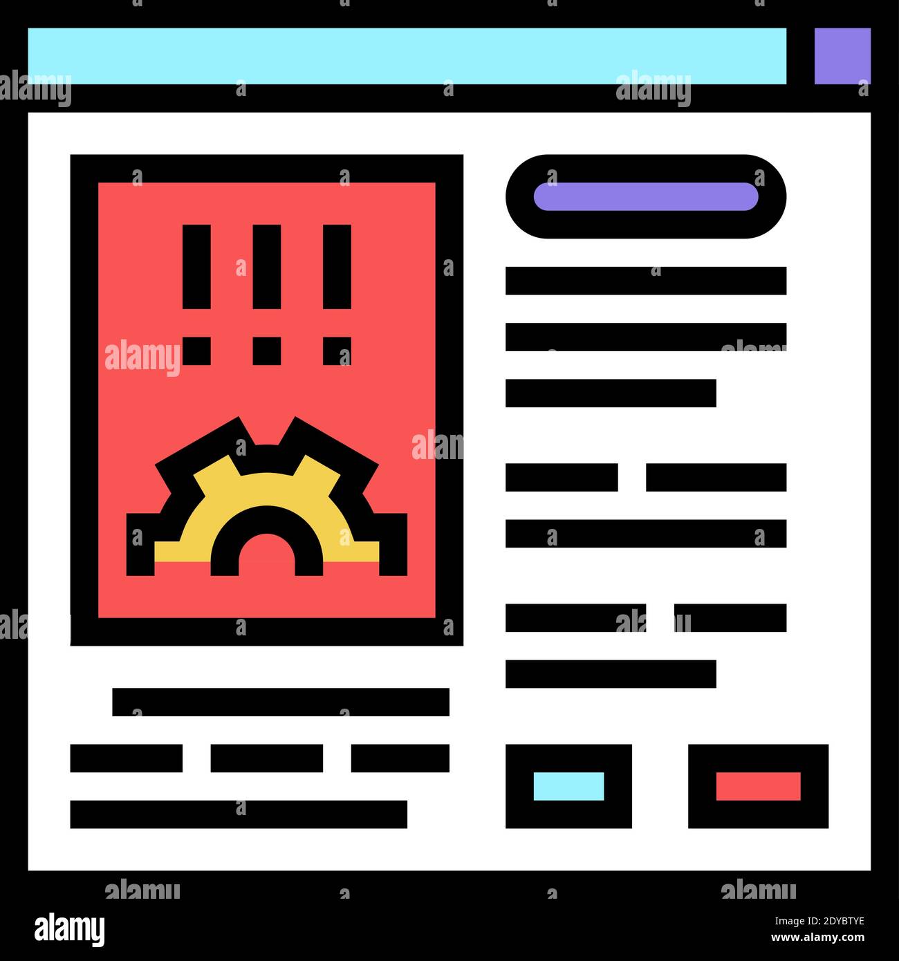 errors report color icon vector illustration Stock Vector Image & Art ...