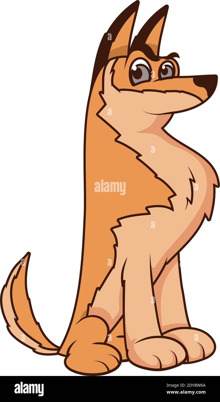 cute dog comic cartoon character vector illustration design Stock ...