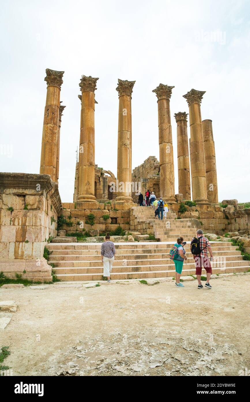 2nd century temple of Artemis, Jerash, Jordan Stock Photo - Alamy