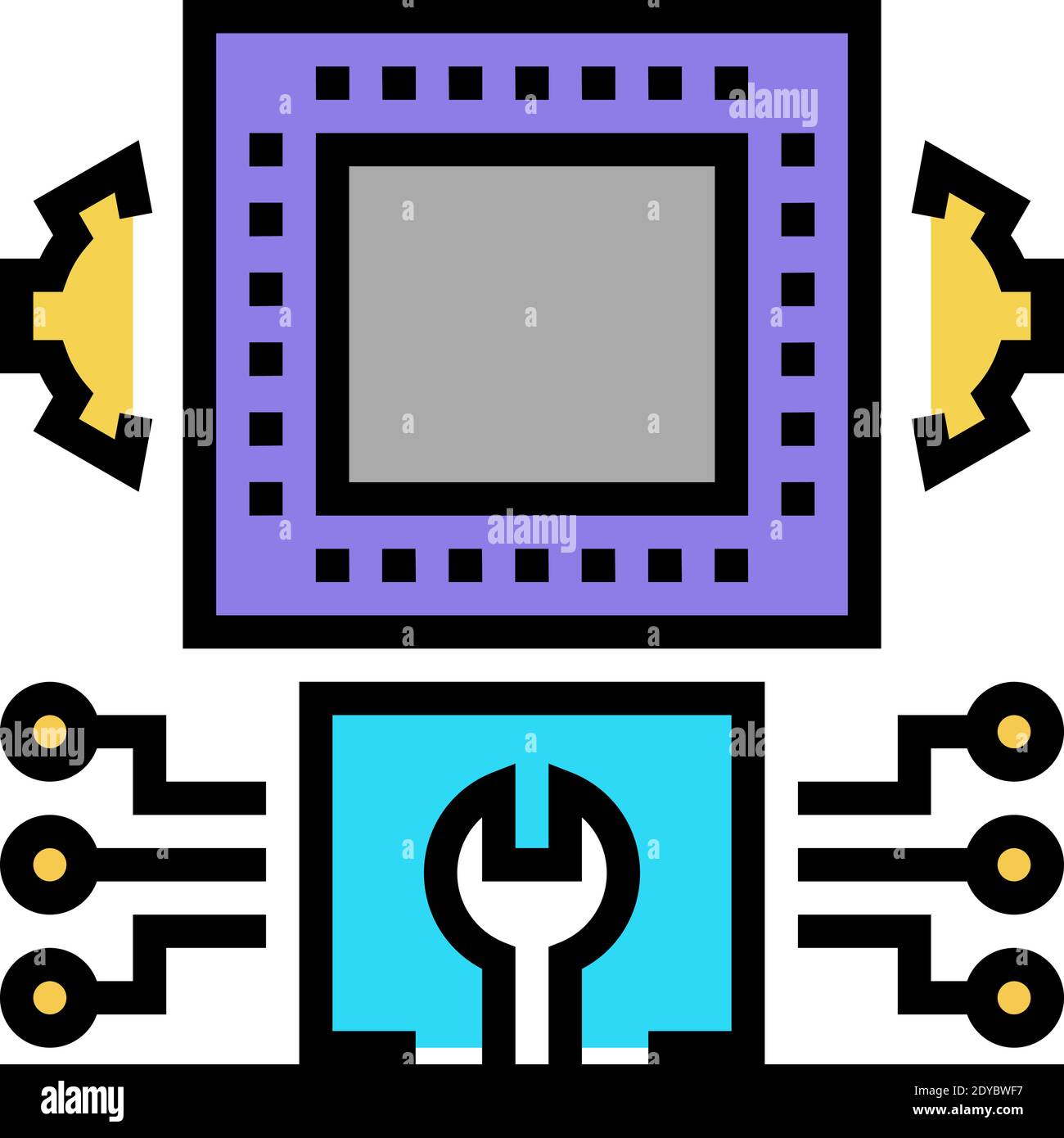 engineering system color icon vector illustration Stock Vector Image ...