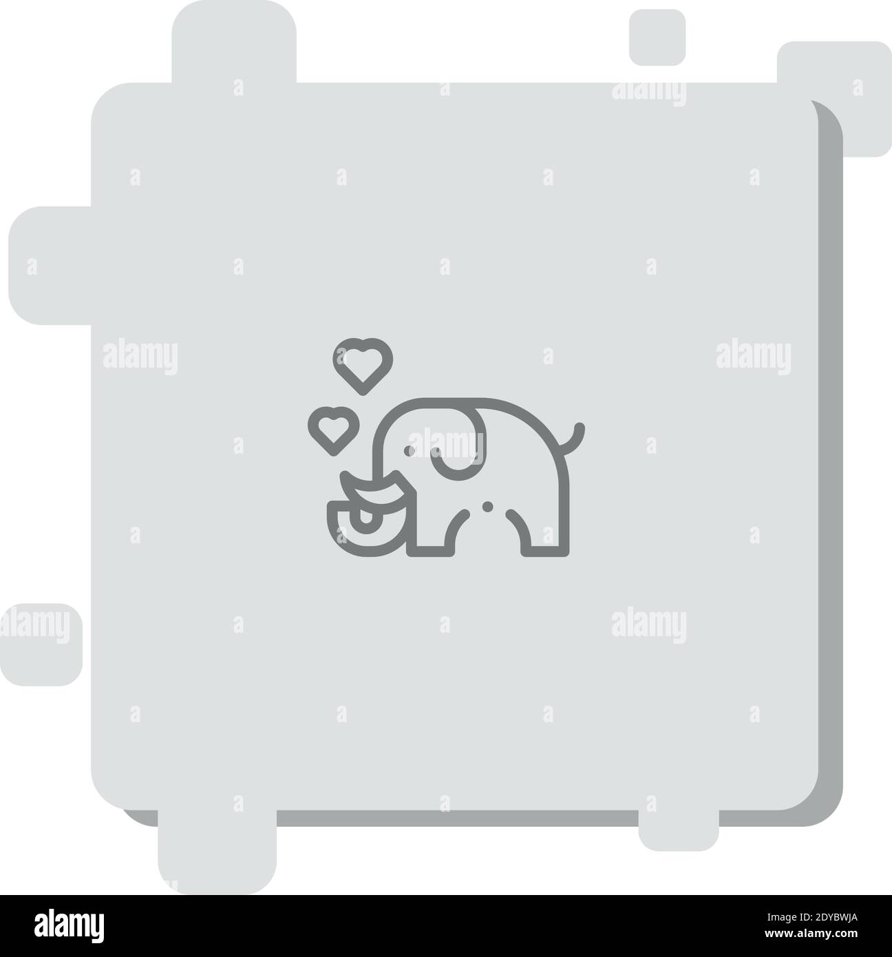 elephant vector icon modern simple vector illustration Stock Vector ...