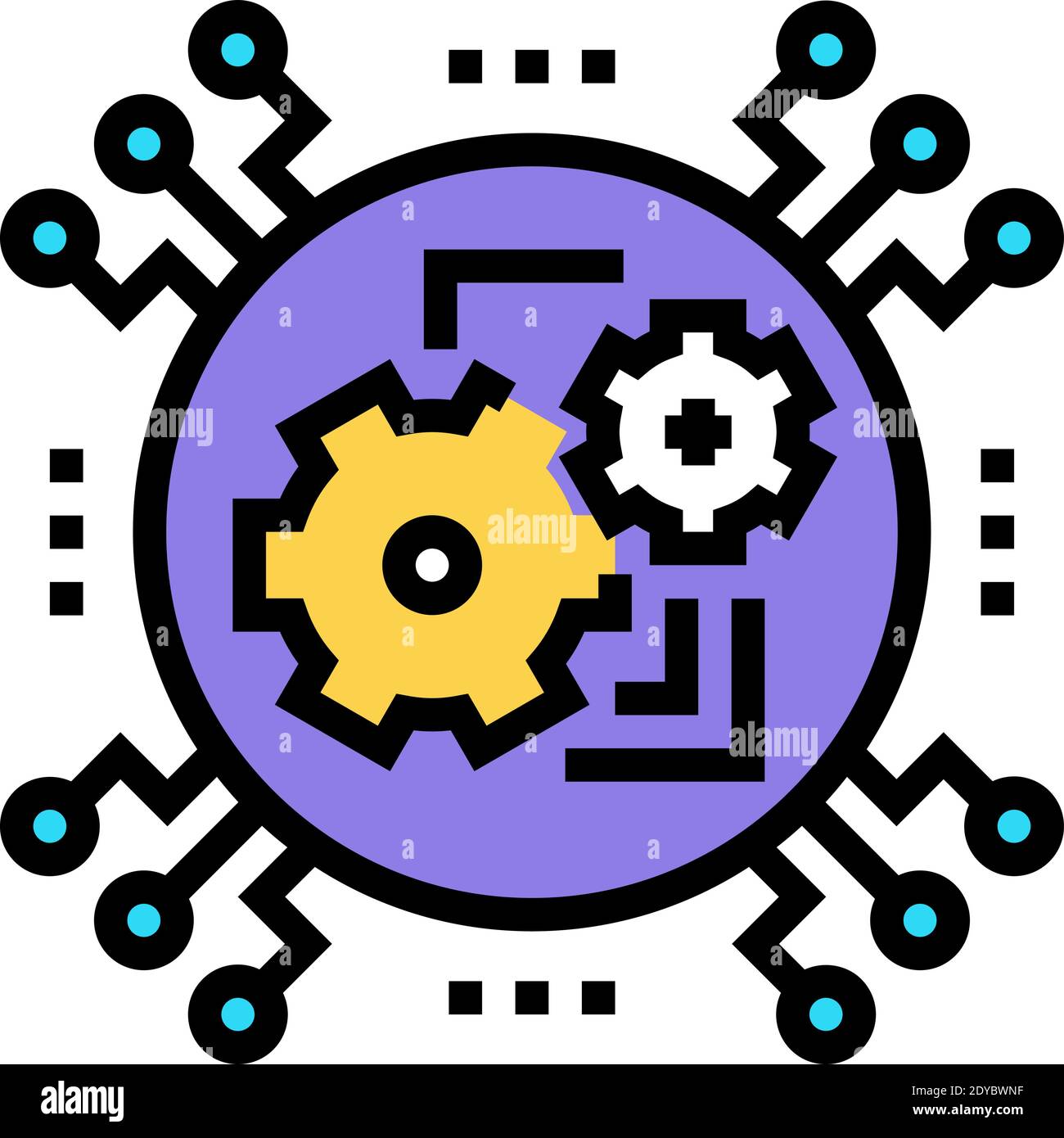 Technology System Color Icon Vector Illustration Stock Vector Image And Art Alamy