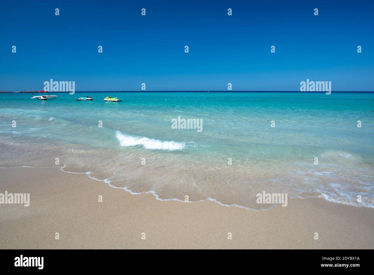 Falasarna Beach without people with crystal clear water Stock Photo - Alamy