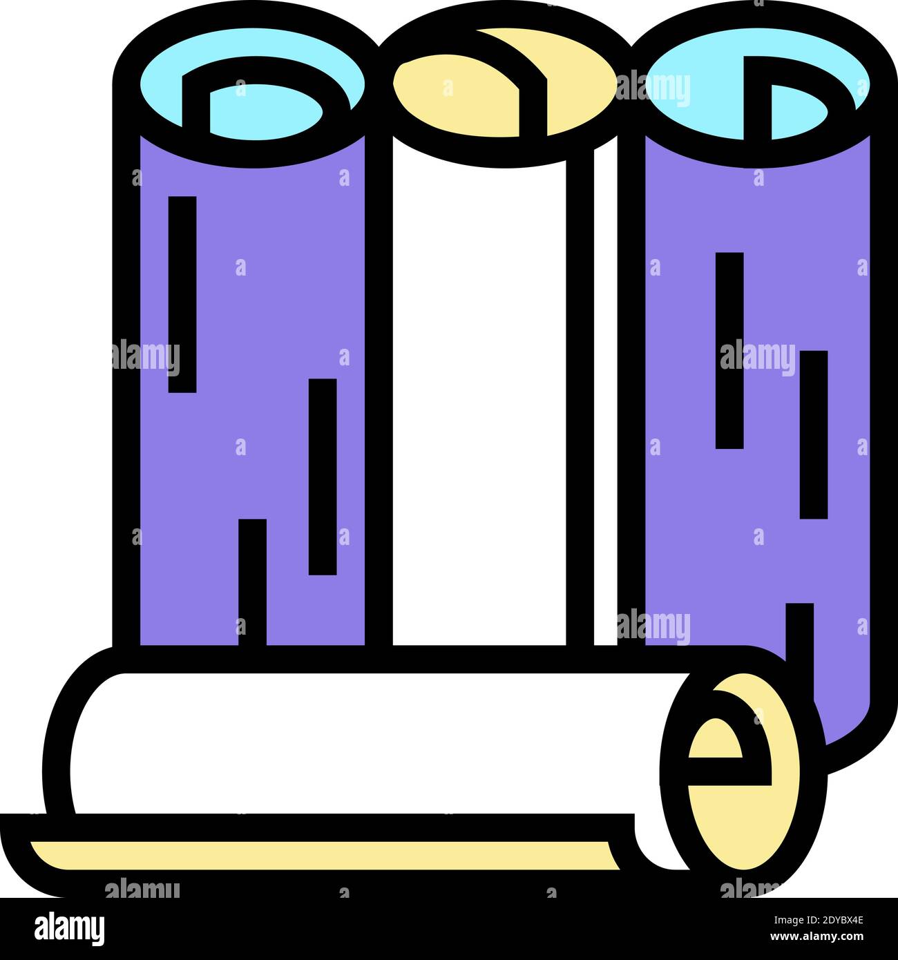 Wallpaper rolls isolated Stock Vector Images - Alamy