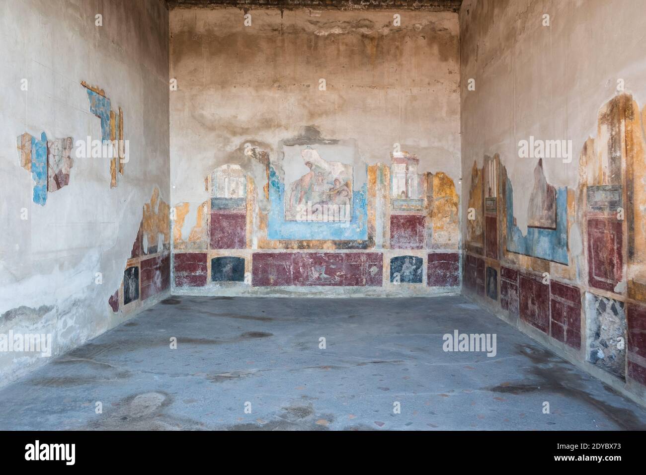 Castellammare di Stabia - August 26 2020: Triclinium of Villa Arianna ...