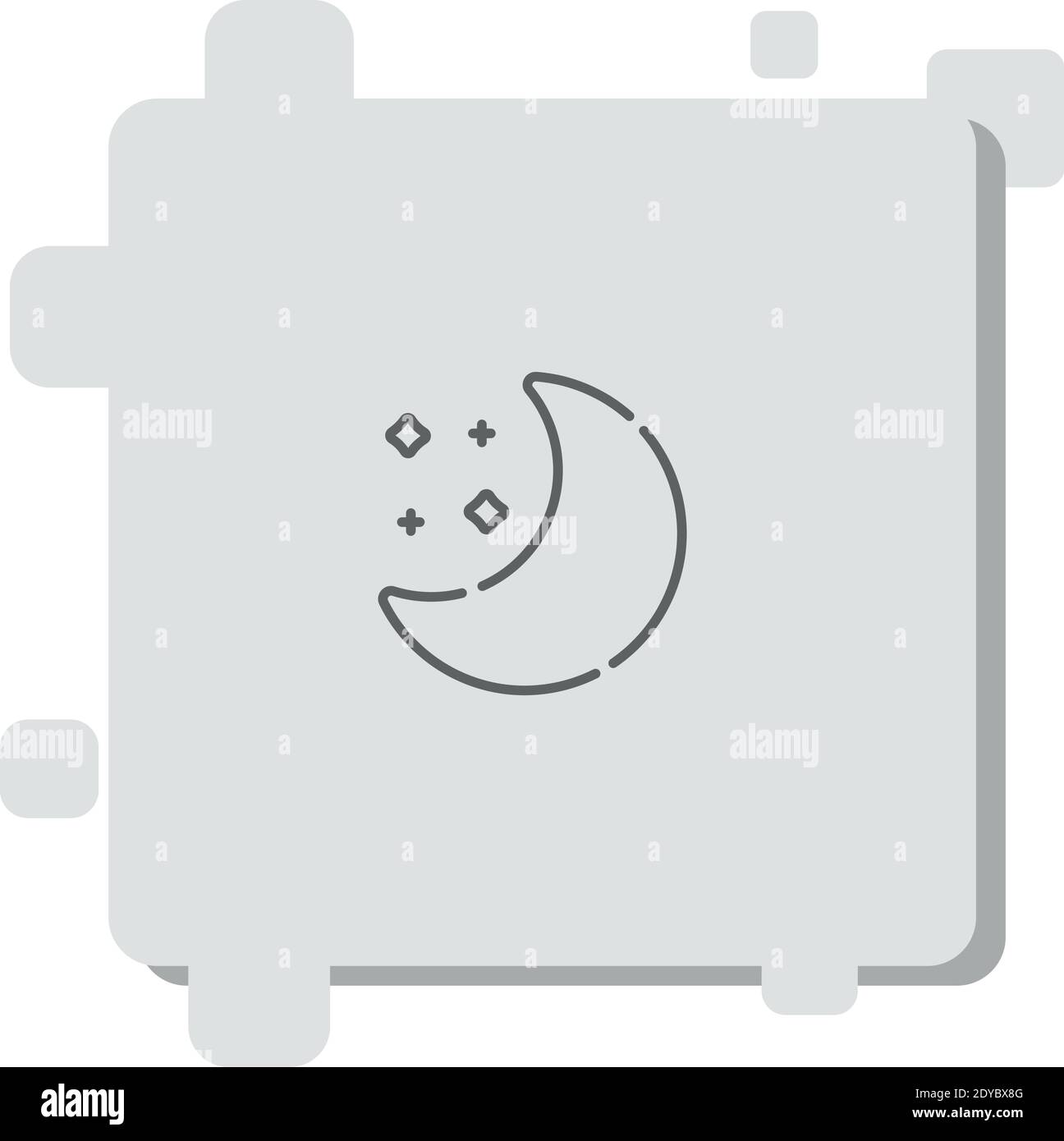 moon vector icon modern simple vector illustration Stock Vector Image ...