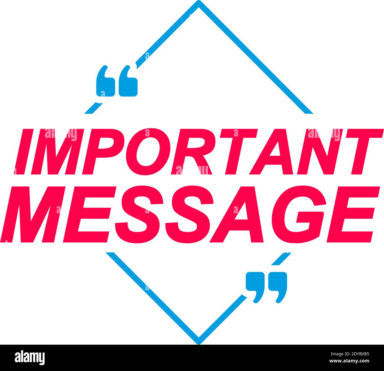 Important Message labels. Speech bubbles with marketing sticker Stock ...