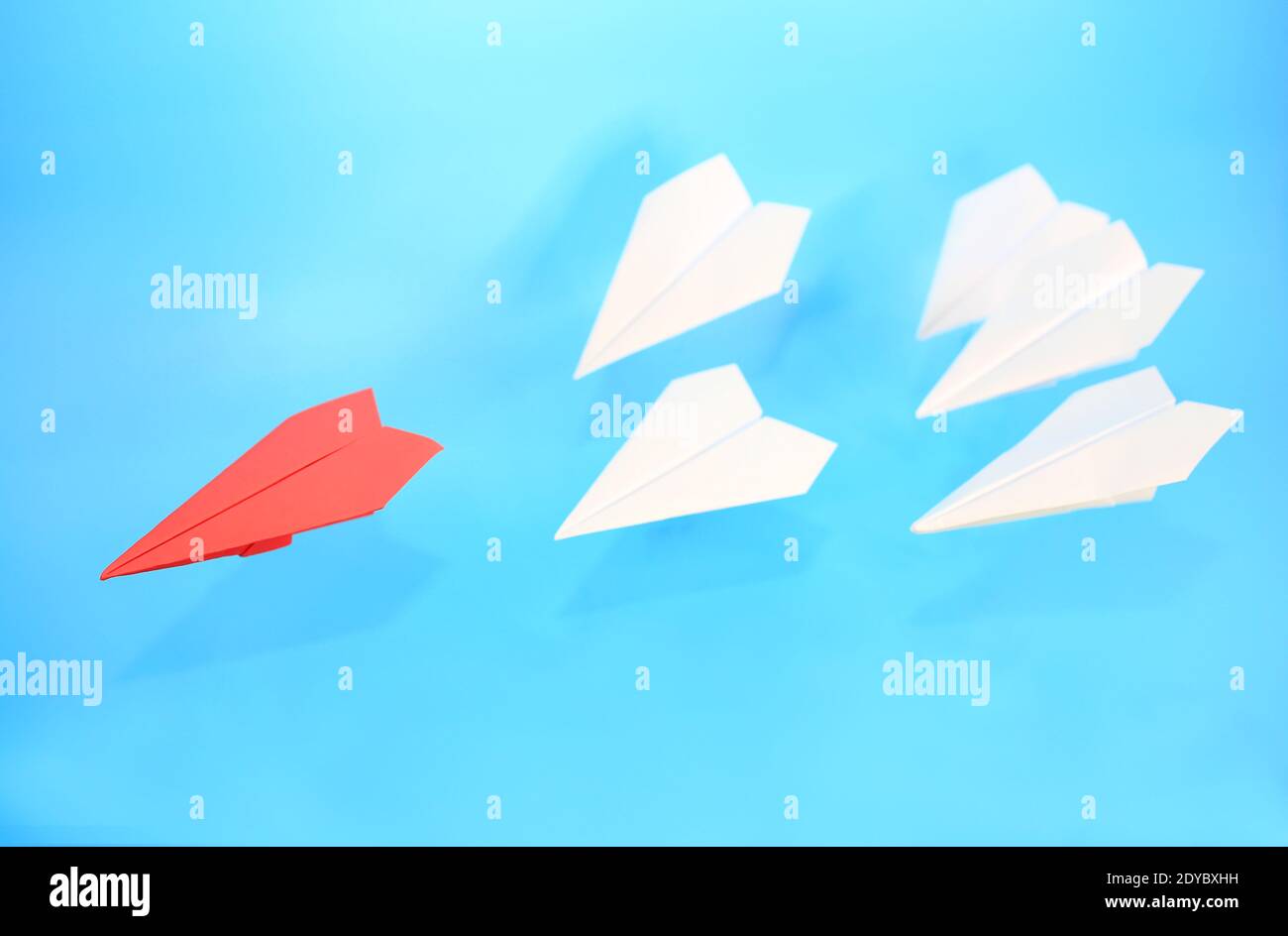 unique red paper plane Stock Photo - Alamy