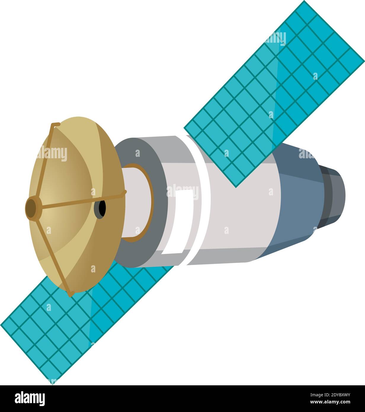space satellite communication isolated icon vector illustration design ...