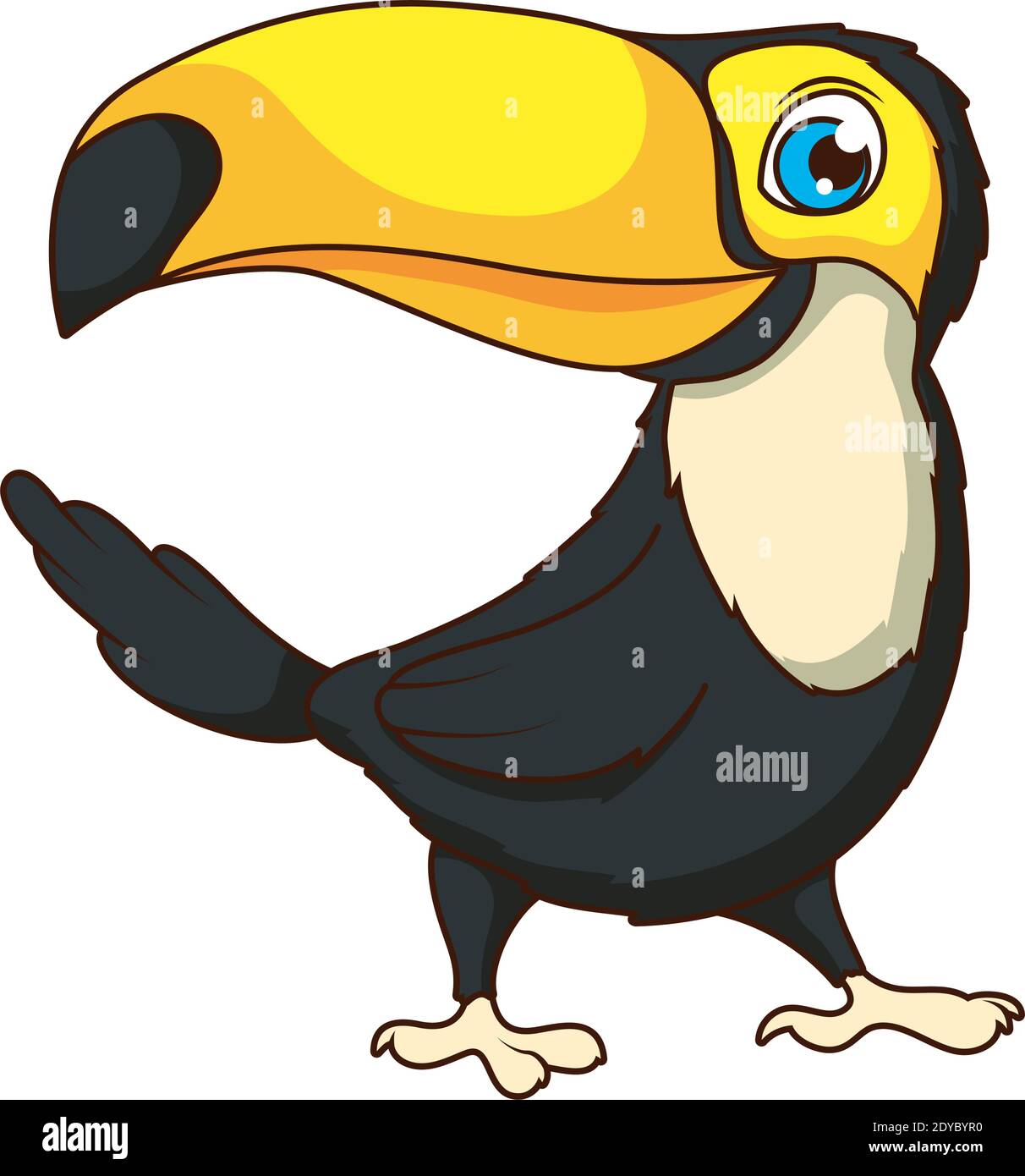 Cartoon Illustration Funny Toucan High Resolution Stock Photography and ...