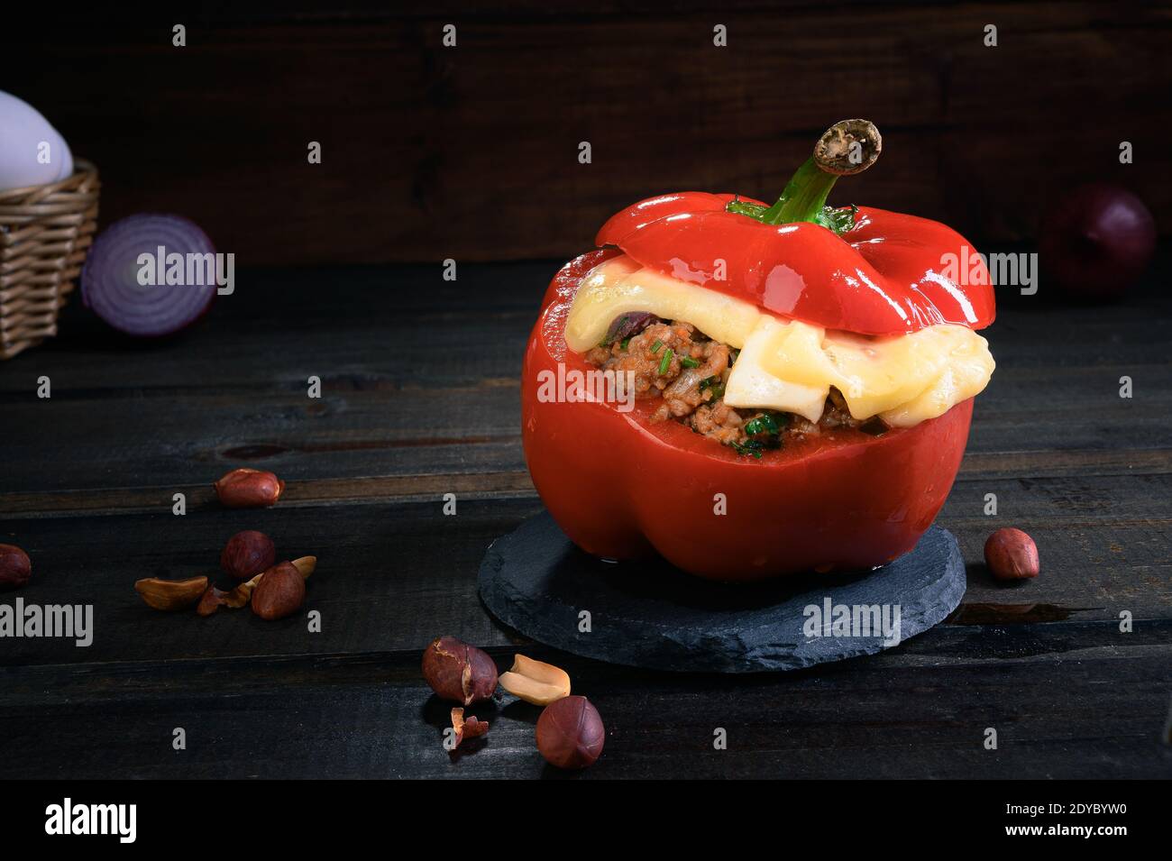Rocoto Relleno - Traditional Peruvian Food Stock Photo - Alamy