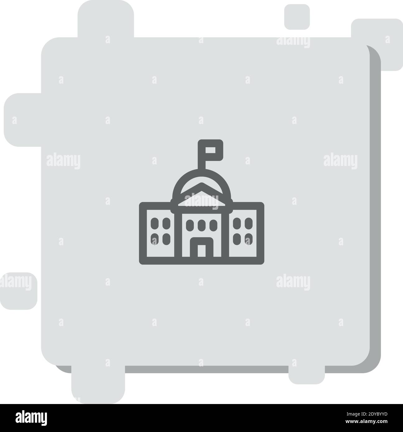 white house vector icon modern simple vector illustration Stock Vector ...