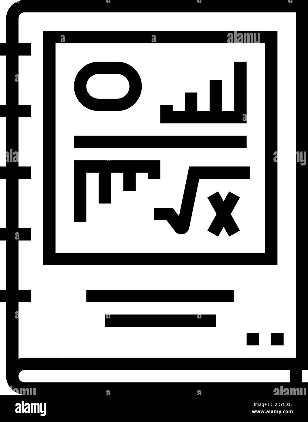 scientific report line icon vector illustration Stock Vector Image ...