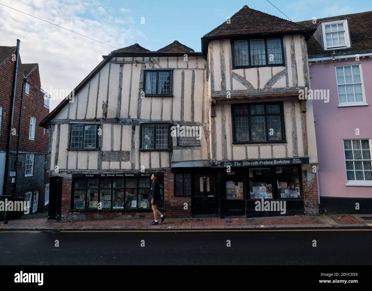The fifteenth century bookshop, with architecture from period, in Lewes ...