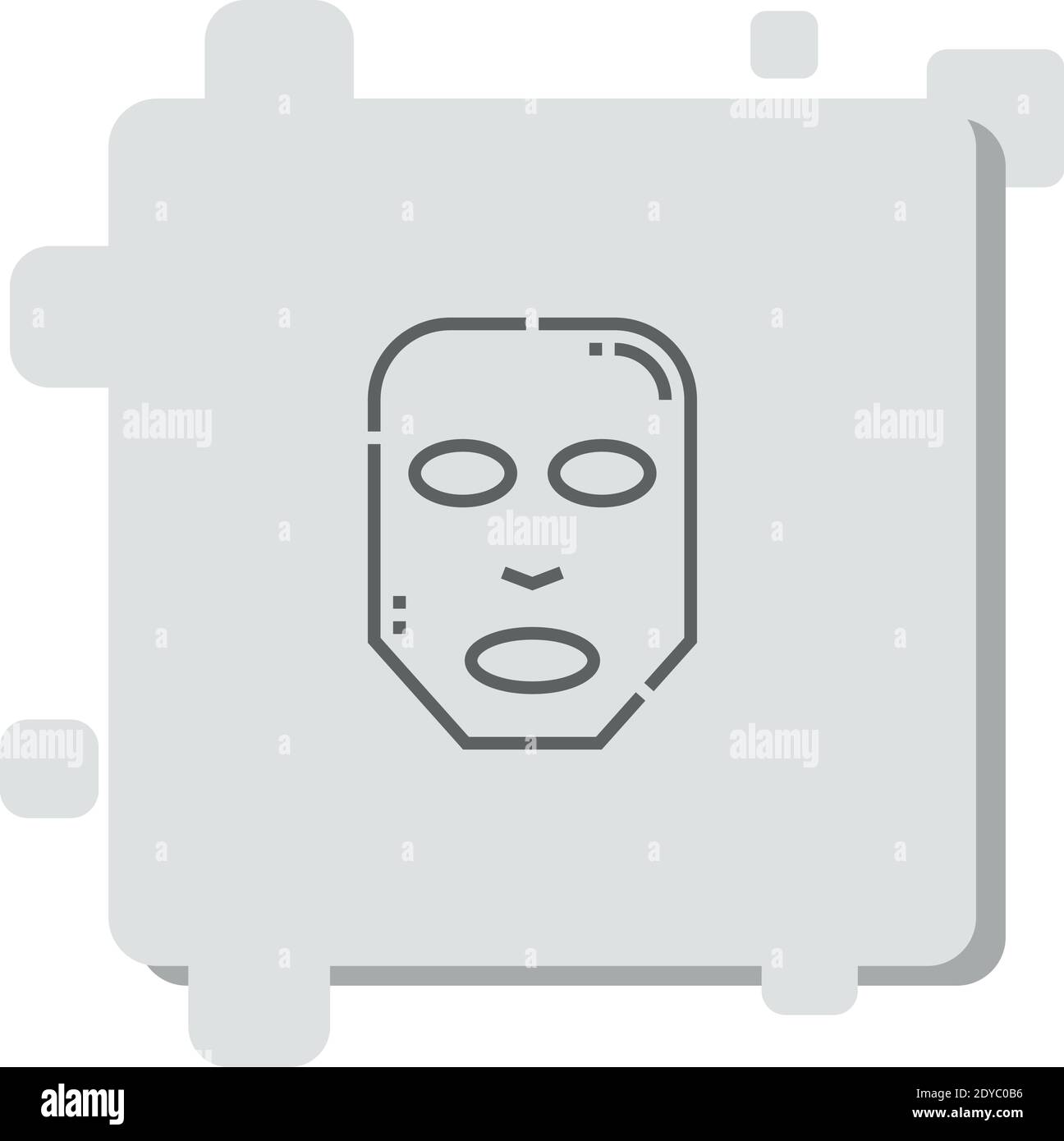 facial mask vector icon modern simple vector illustration Stock Vector ...