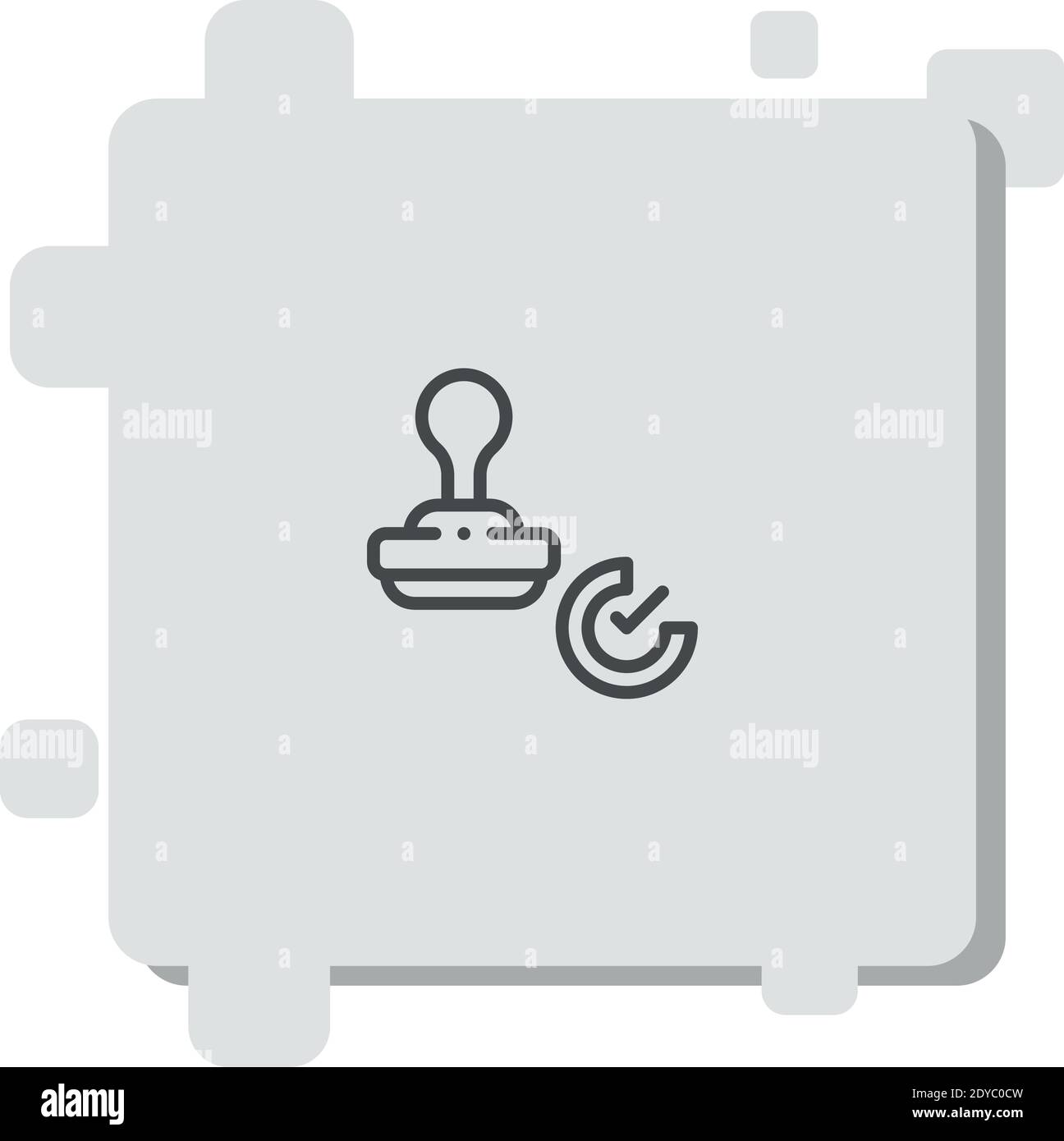 stamped vector icon modern simple vector illustration Stock Vector ...