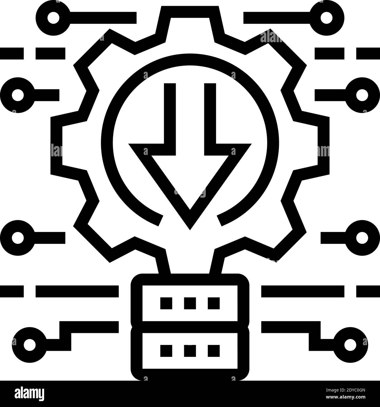 integration system line icon vector illustration Stock Vector Image ... integration system line icon vector illustration Stock Vector Image ...