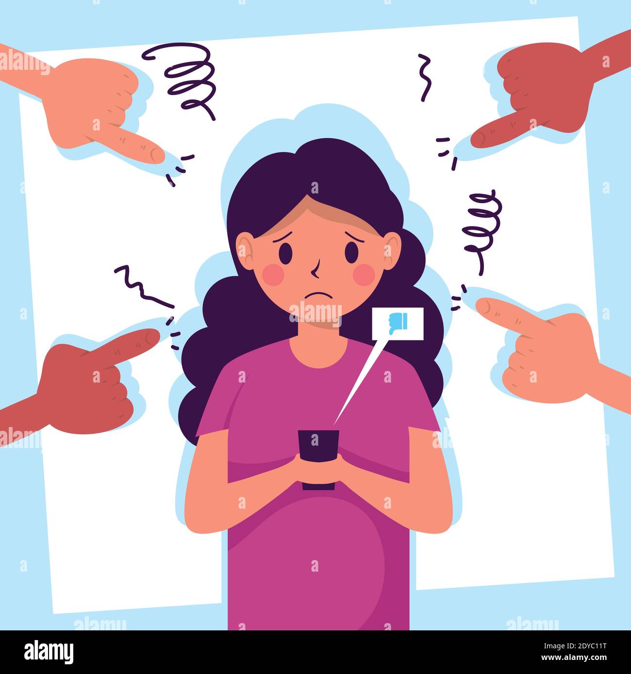 Attacking abuse Stock Vector Images - Alamy