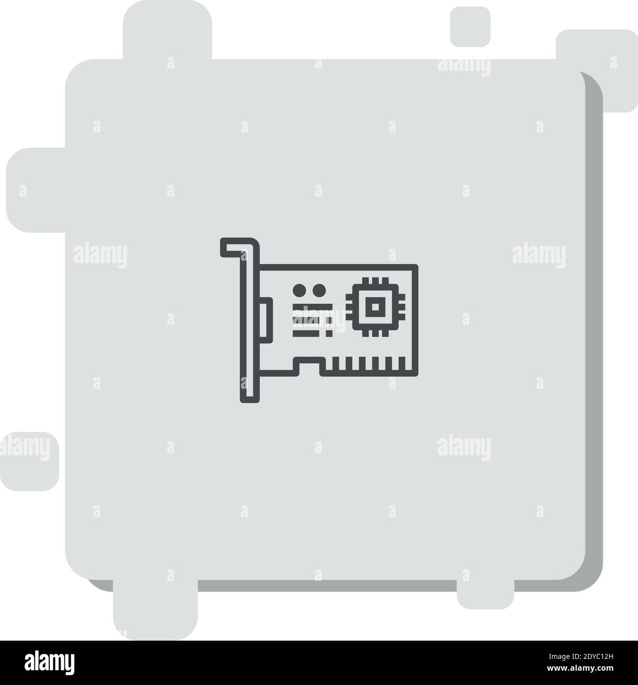 network interface card vector icon modern simple vector illustration ...
