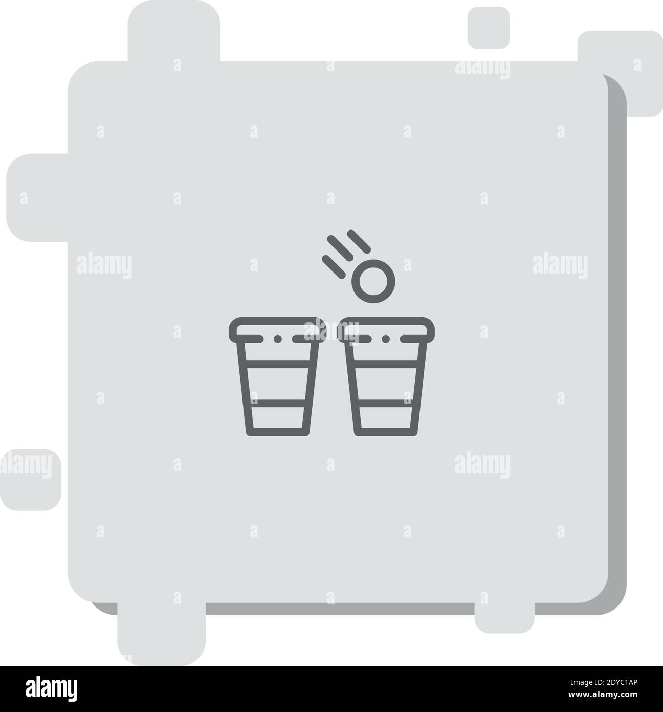 beer pong vector icon modern simple vector illustration Stock Vector ...