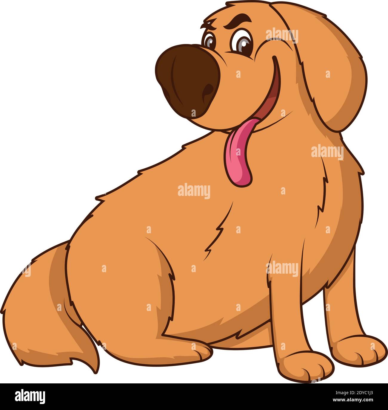 cute puppy comic cartoon character vector illustration design Stock ...