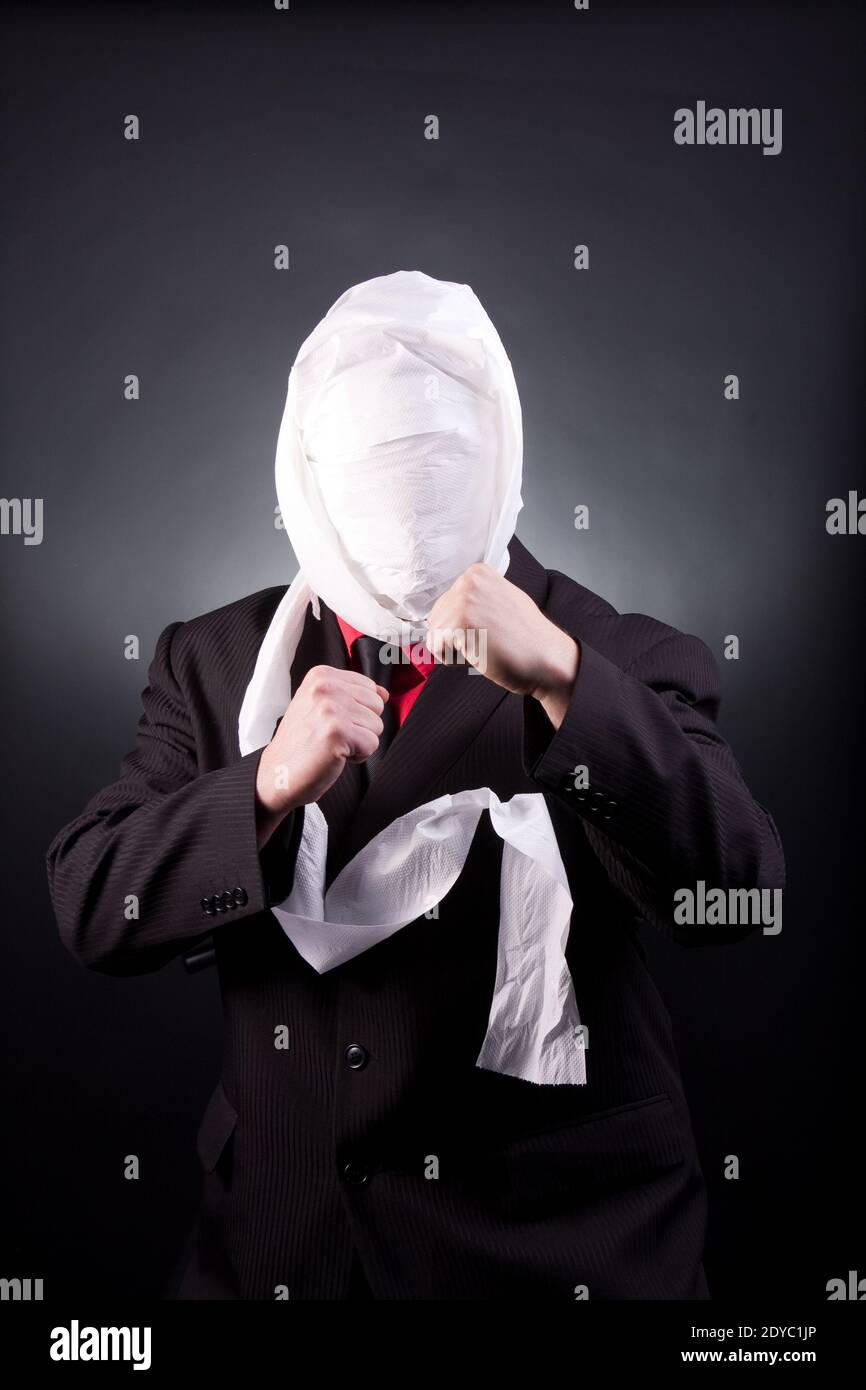 Toilett paper man Stock Photo - Alamy