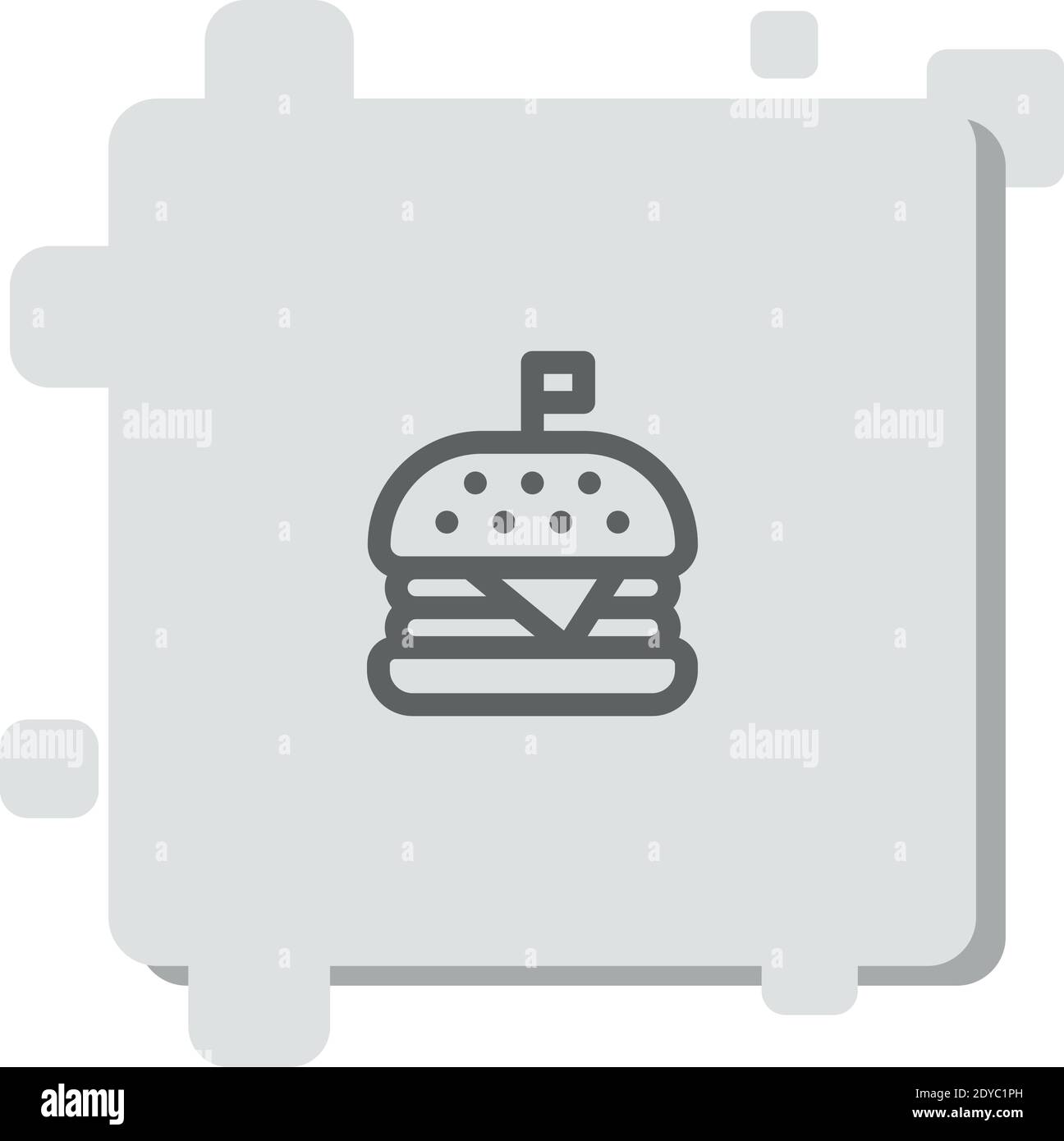 hamburger vector icon modern simple vector illustration Stock Vector ...