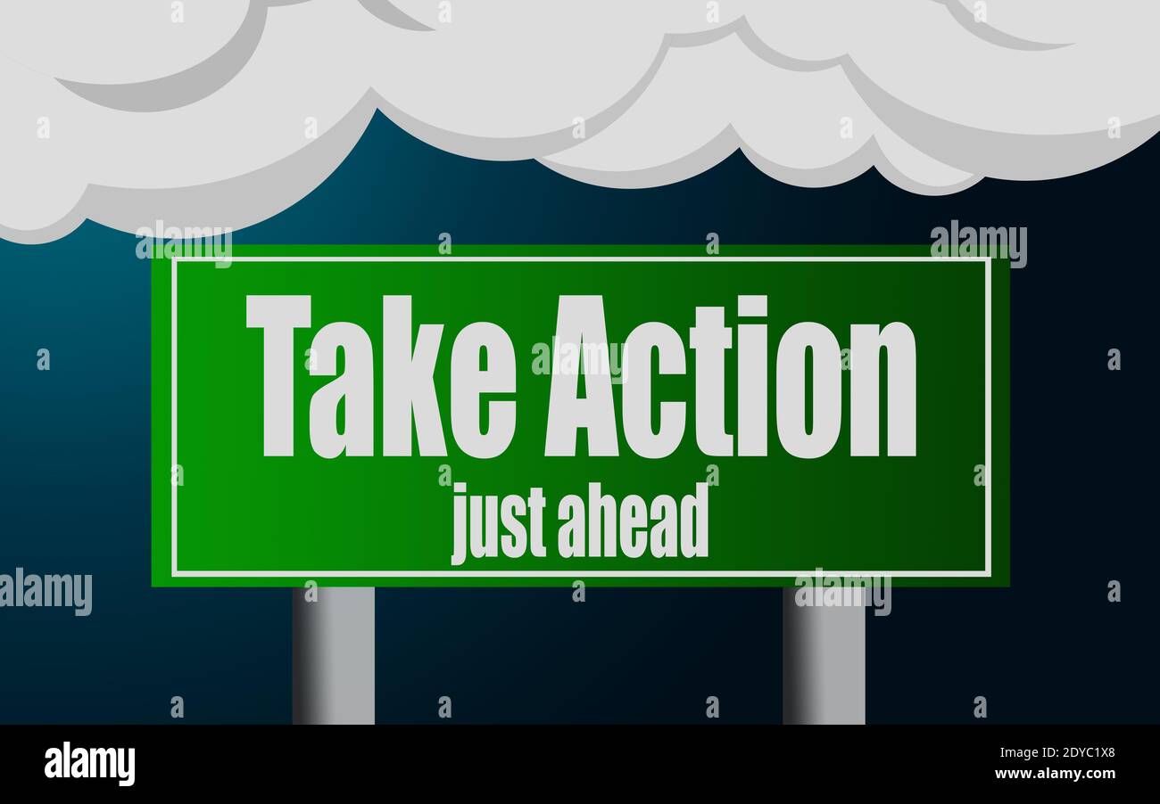 3d illustration take action! hi-res stock photography and images - Alamy
