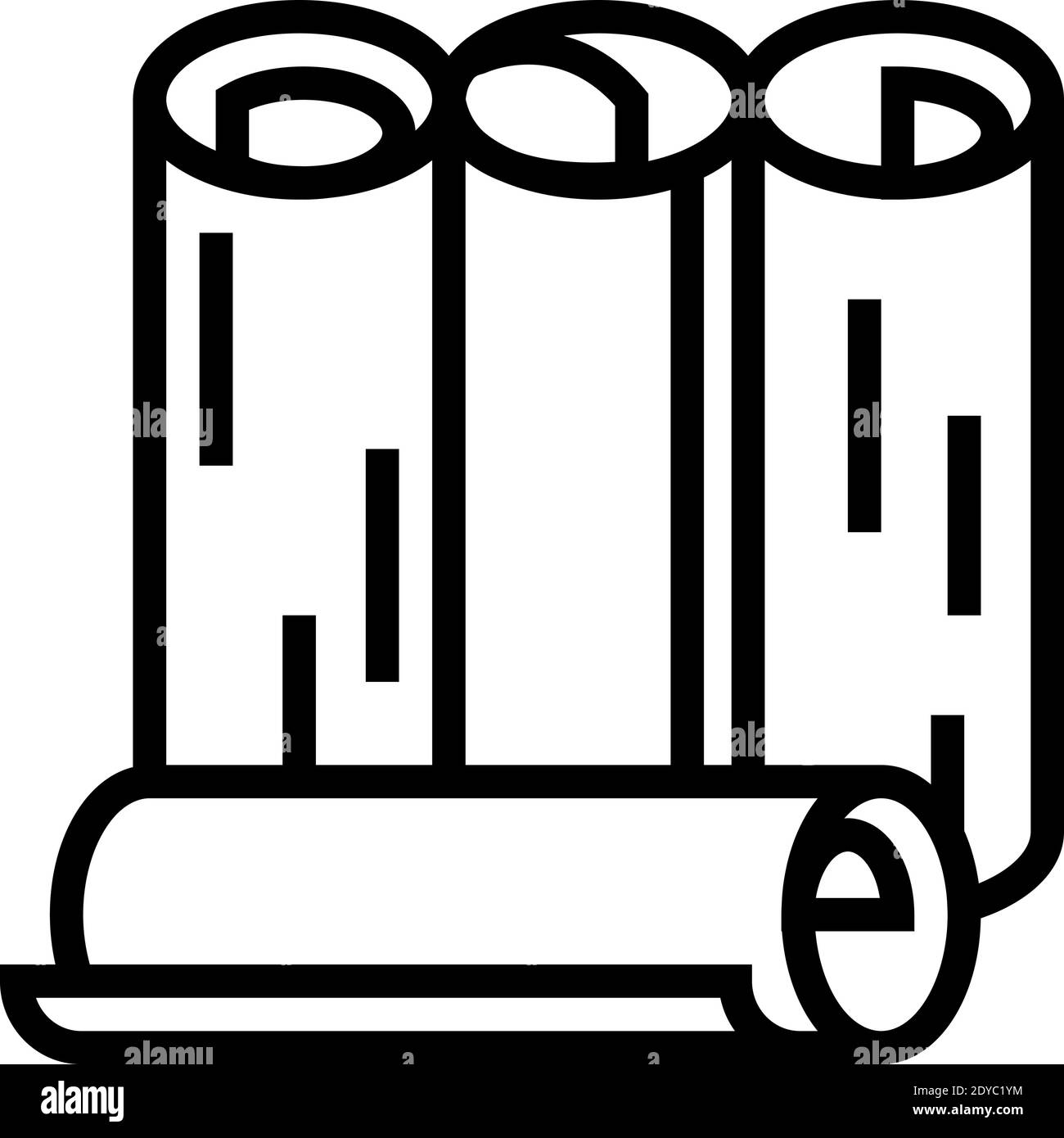 rolls wallpaper line icon vector illustration Stock Vector Image & Art ...