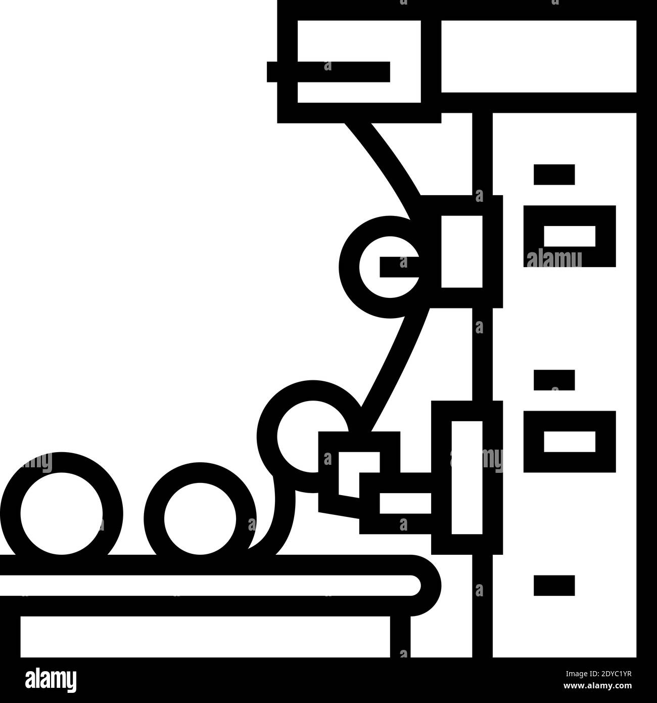 production wallpaper line icon vector illustration Stock Vector Image ...