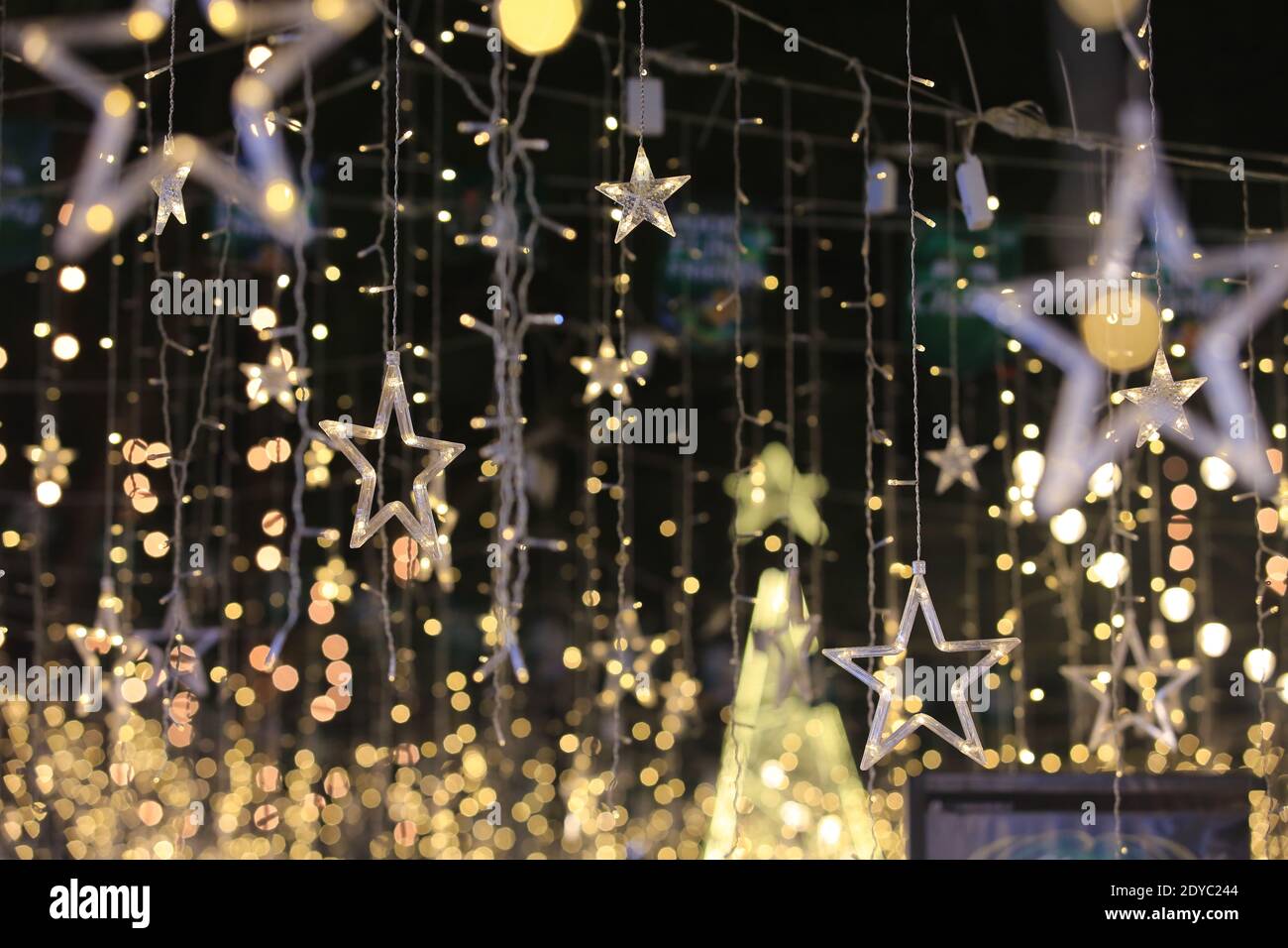 yellow stars in the starry sky Stock Photo - Alamy