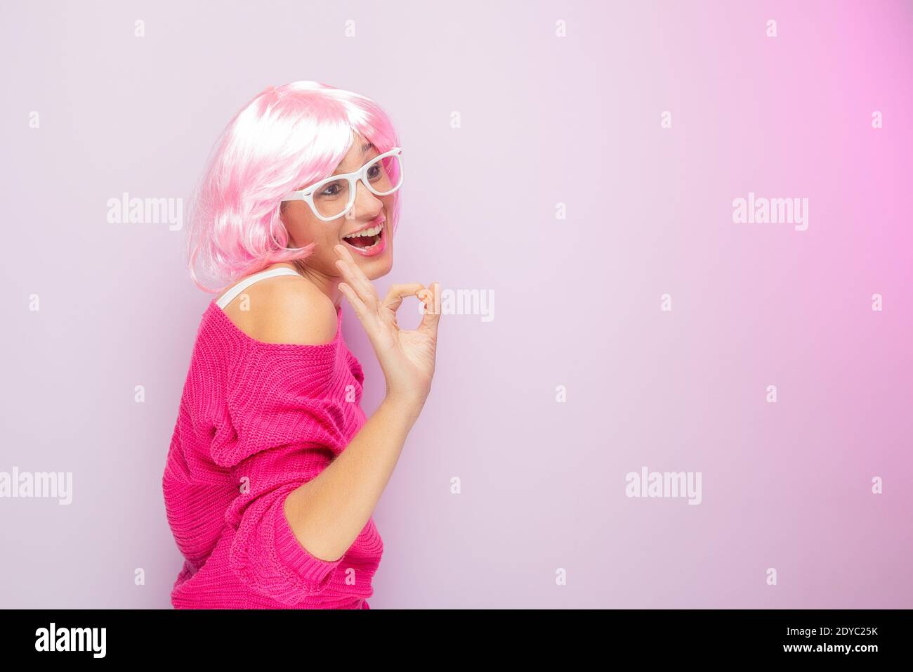 Funny young slim woman hi-res stock photography and images - Alamy